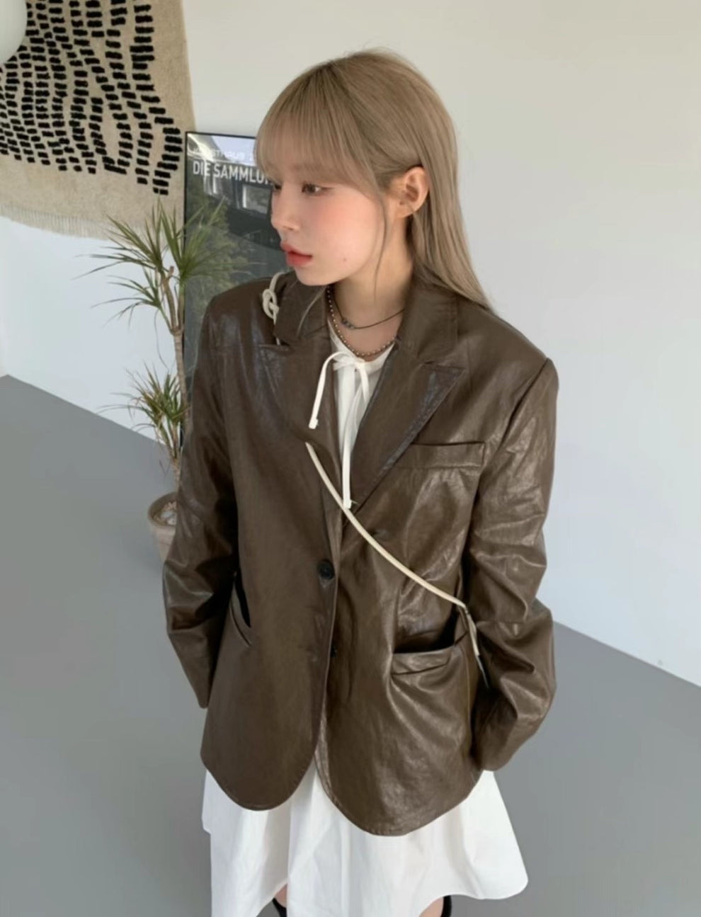 Vintage 皮質西裝褸 – Litz Macau