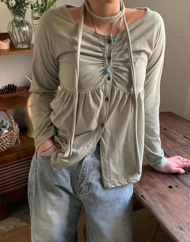 連頸巾橫間TOP – Litz Macau